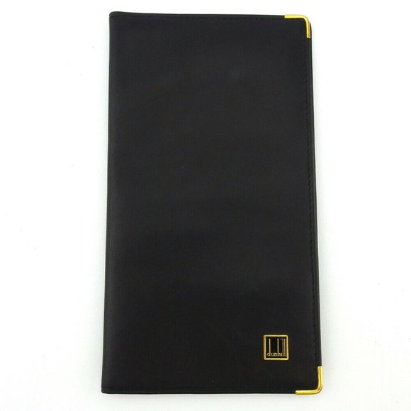 Dunhill | Bags | Dunhill Length Wallet Logo Plate Leather Auth Used ...